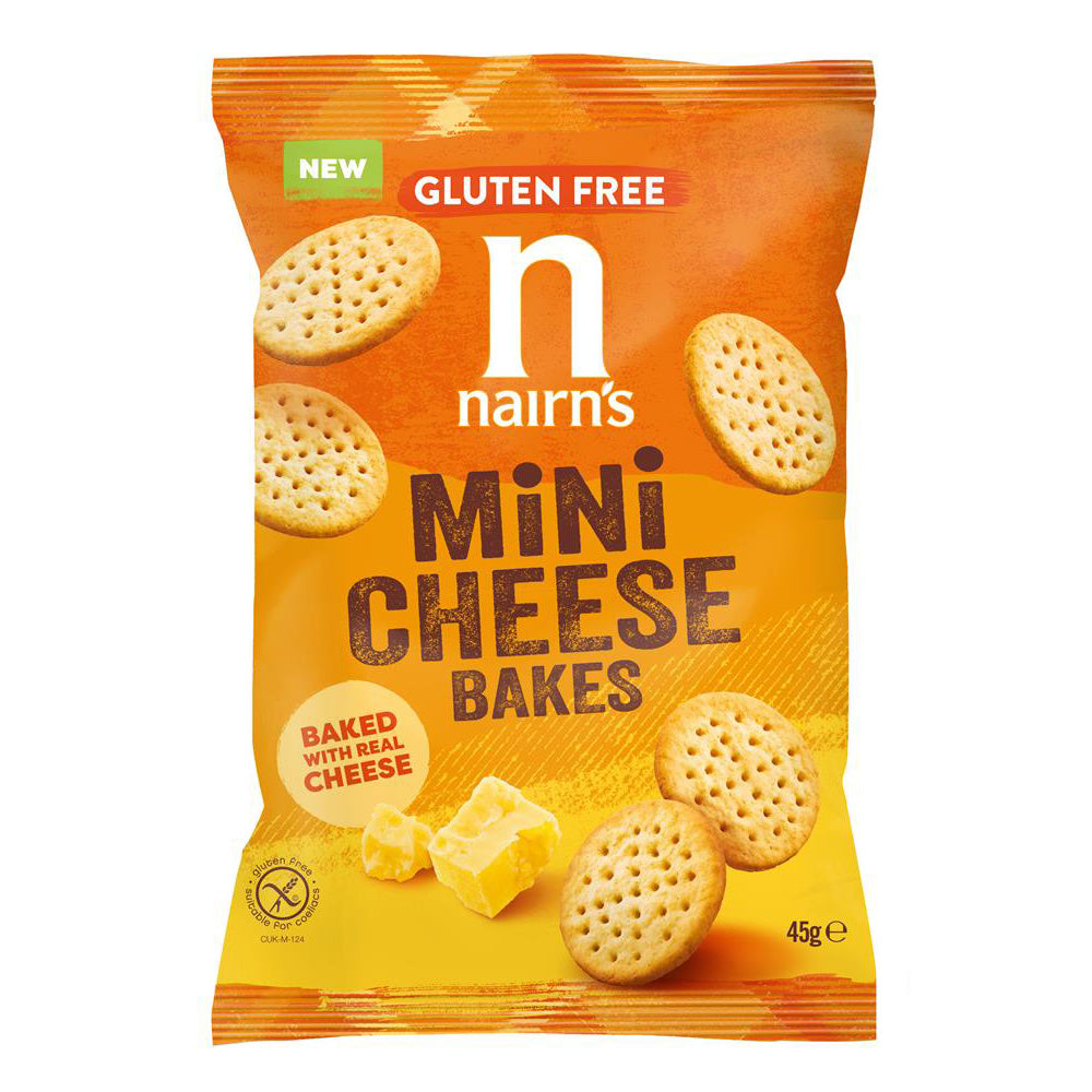 Nairn’s Gluten Free Mini Cheese Bakes 45g – Nairn's Oatcakes