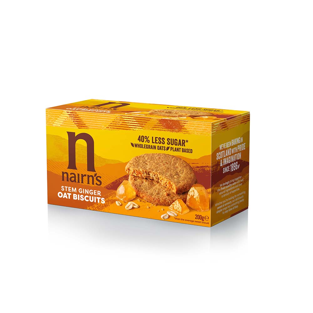 Nairns Oatcakes Stem Ginger Oat Biscuits 200g – Nairn's Oatcakes